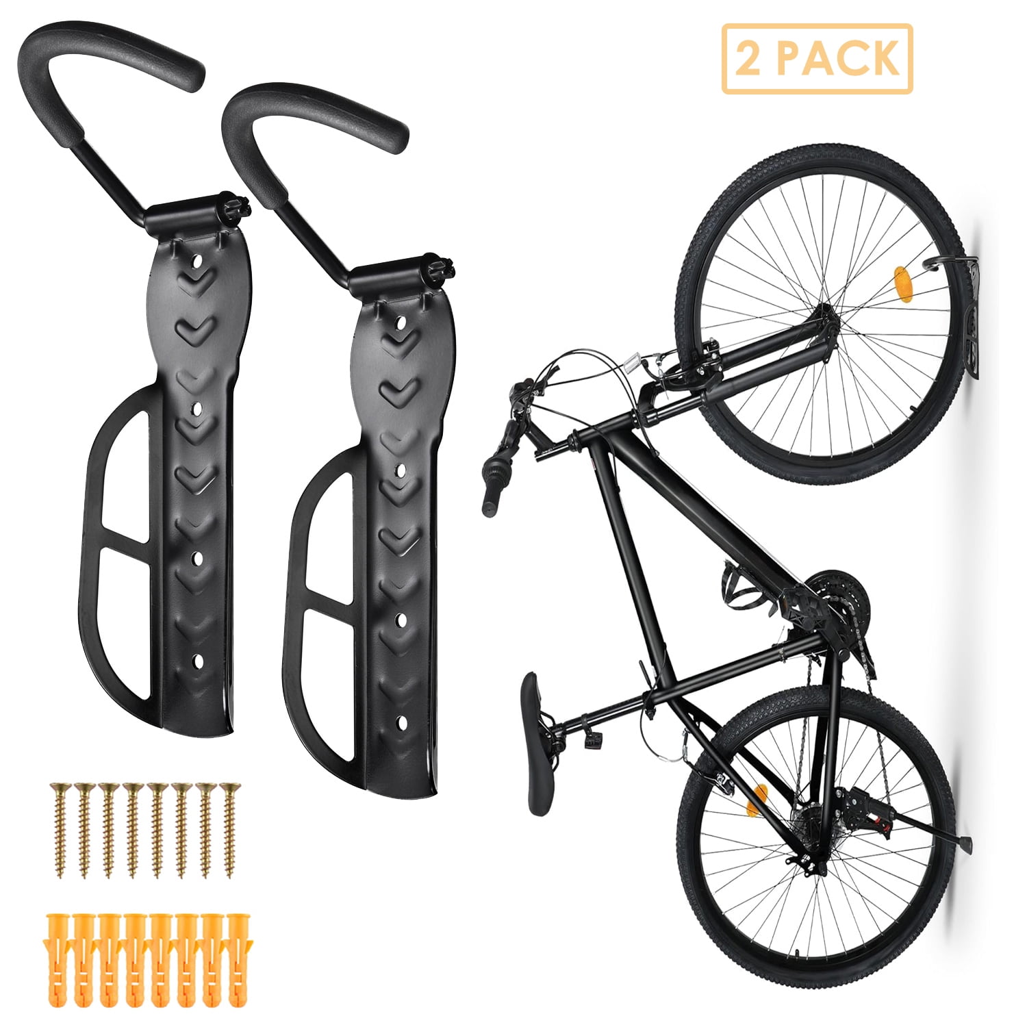 AYAMAYA Bike Wall Mount Rack, Storage System Vertical Bike Hook with ...