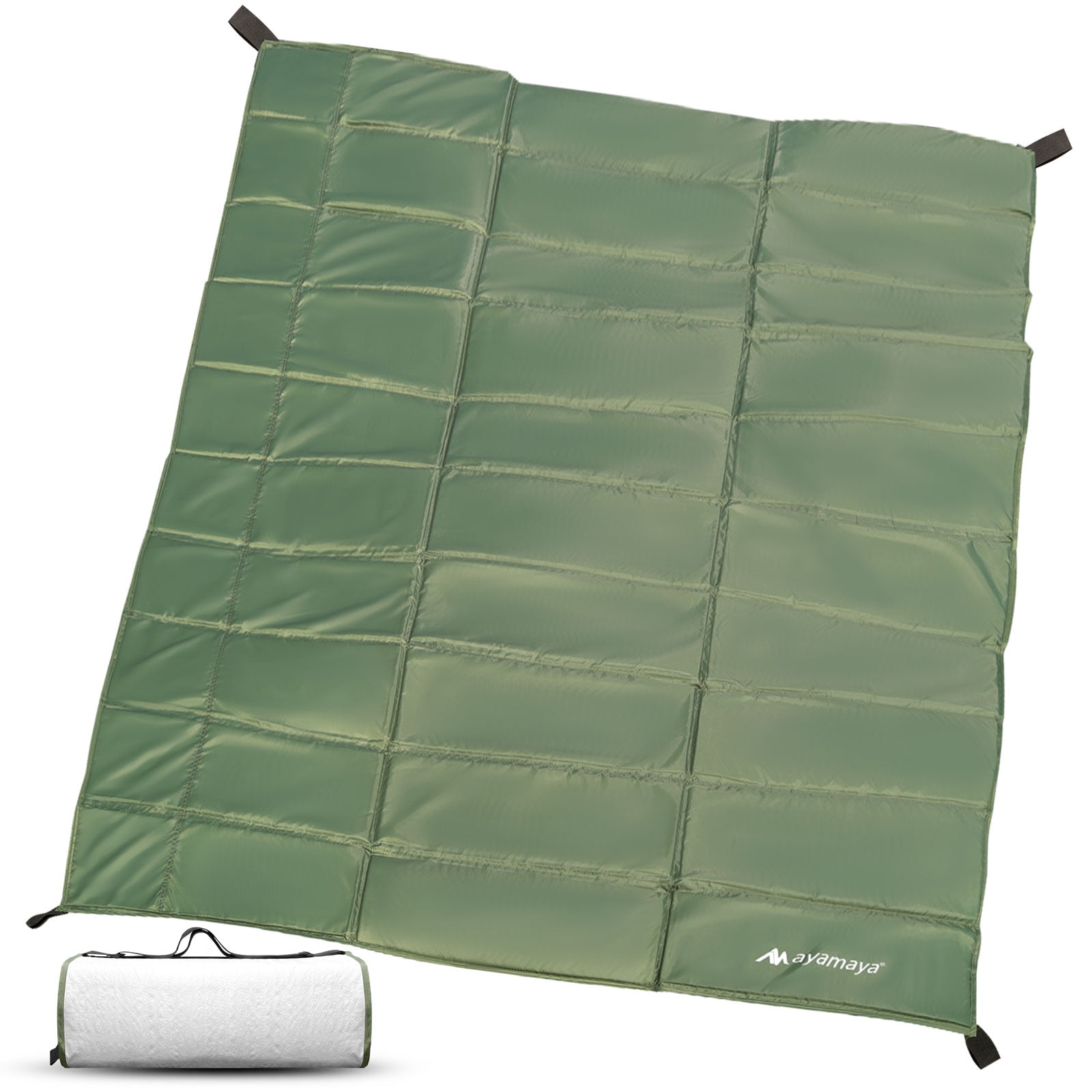 AYAMAYA Camping Floor Mat for Tent, Waterproof Thickened 3-Layer ...