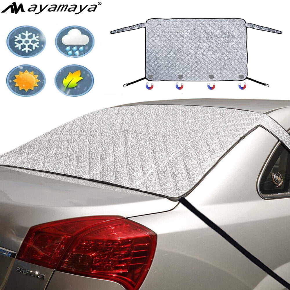 AYAMAYA Car Rear Windshield Snow Covers for Ice Frost, Thick Aluminum ...