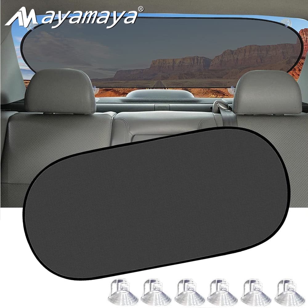 AYAMAYA Car Sun Shade, UV Protection Folding Auto Rear Window Sunshade ...