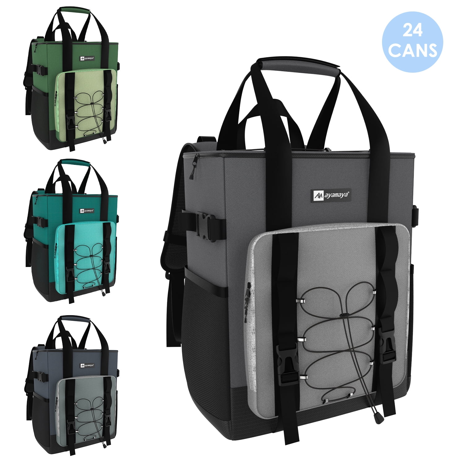 AYAMAYA Cooler Backpack, 24 Cans Insulated Waterproof Backpack Cooler ...