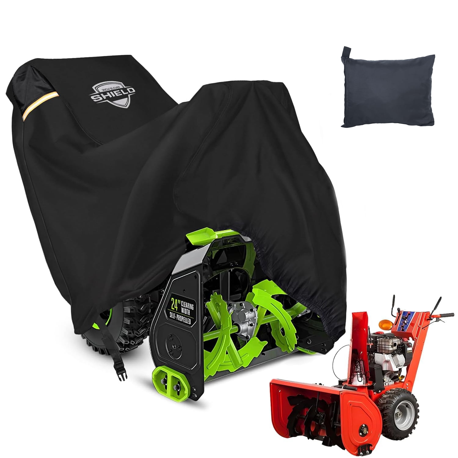 AYAMAYA Snow Blower Cover, 600D Heavy Duty Waterproof Snow Blower Cover ...