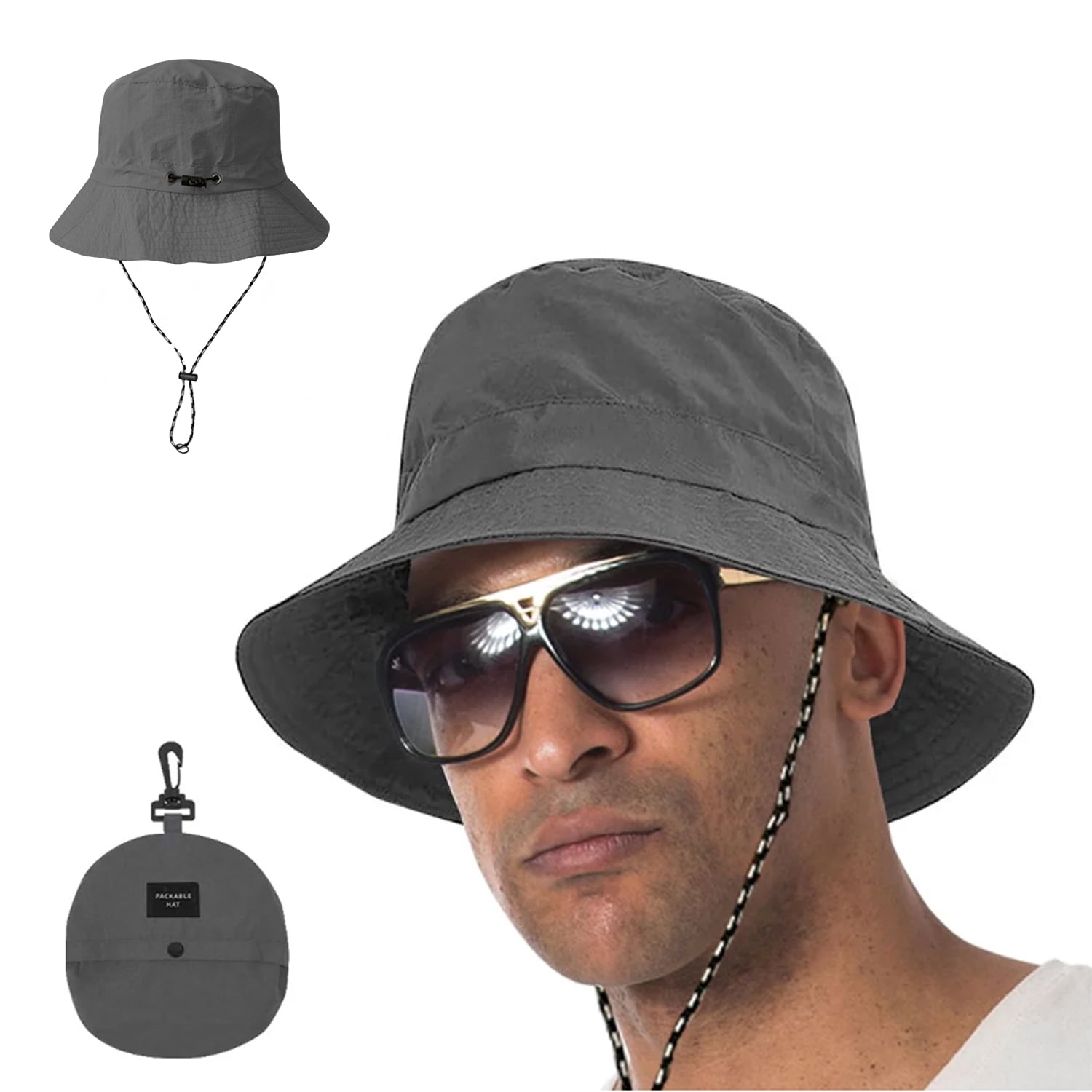 AYAMAYA Sun Hat Packabke, UV Protection Wide Brim Fishing Hats for Men ...