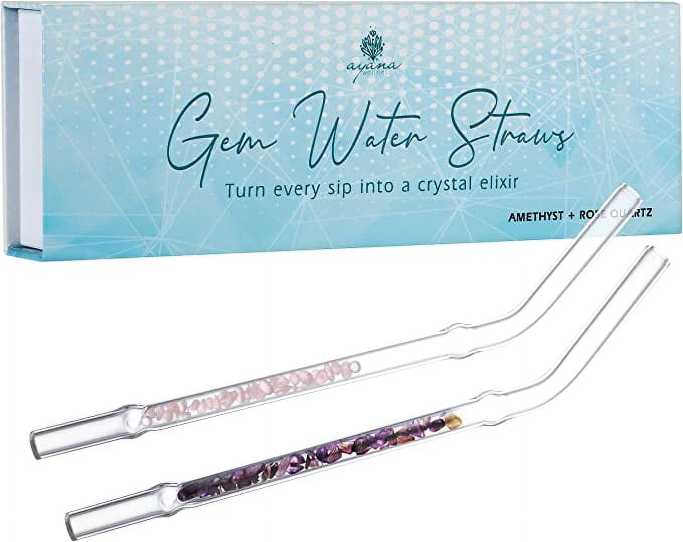 AYANA Gem Water Straws – Elevate Your Hydration with Healing Crystals ...