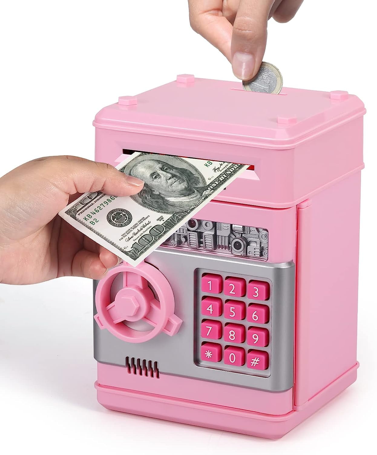 AYAOQIANG Kids' Digital Savings Piggy Bank, High-Capacity Money Saver Coin Bank, Perfect Toy ...