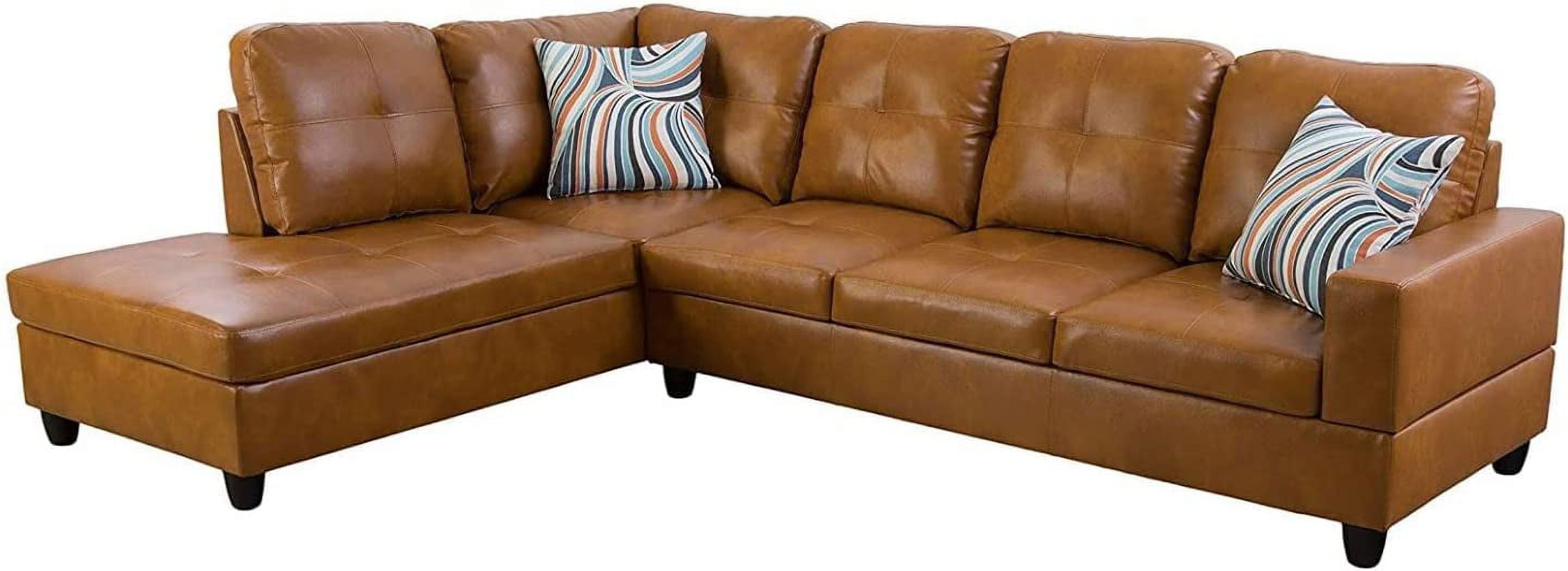 AYCP Golden Coast Furniture Sectional Sofa Set L Shape Couch Living ...