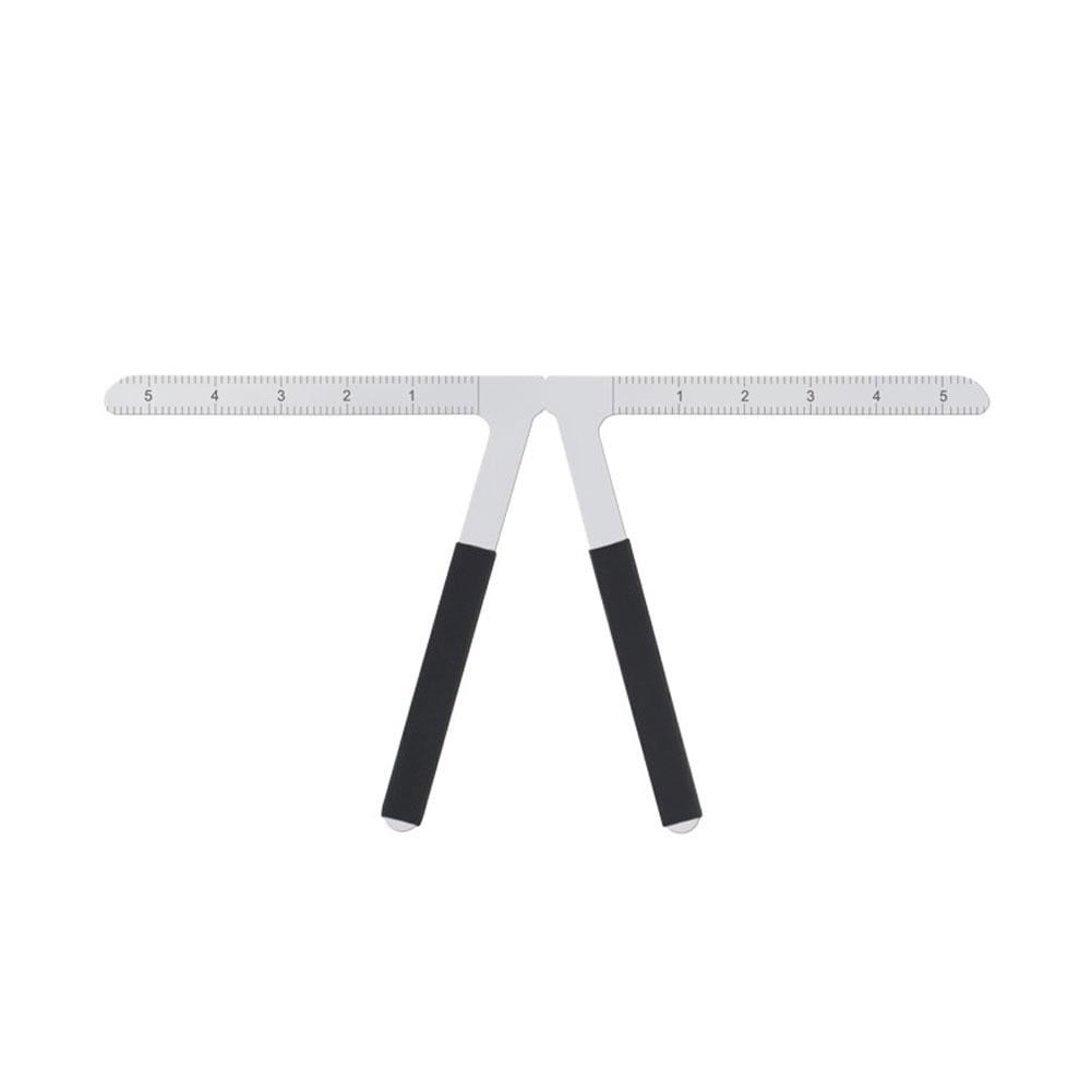 AYFFDIYI Metal Eyebrow Ruler Three-Point Positioning Balance Nine ...