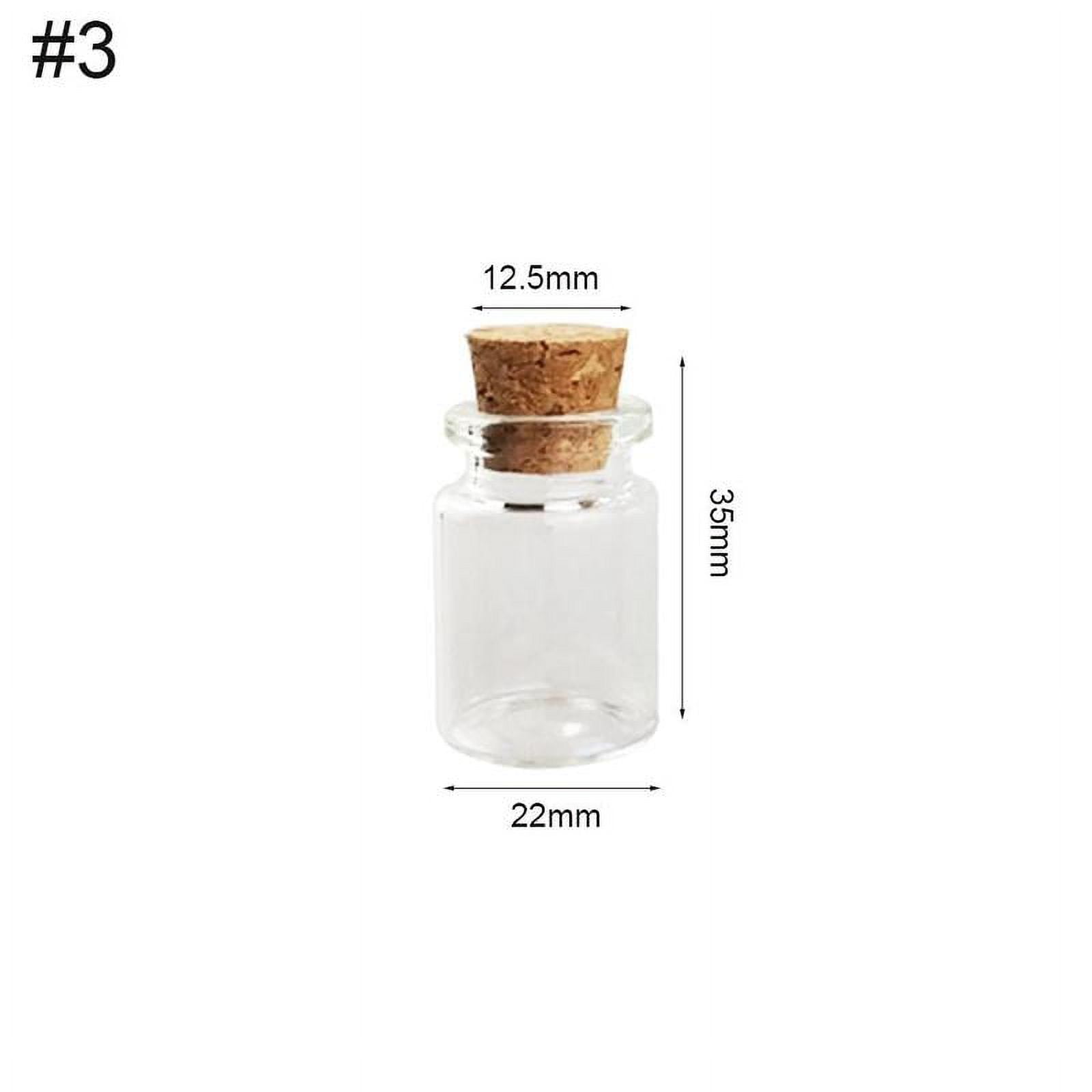 AYFFDIYI Mini Glass Bottles Vials Cork Stopper Decorative Storage ...