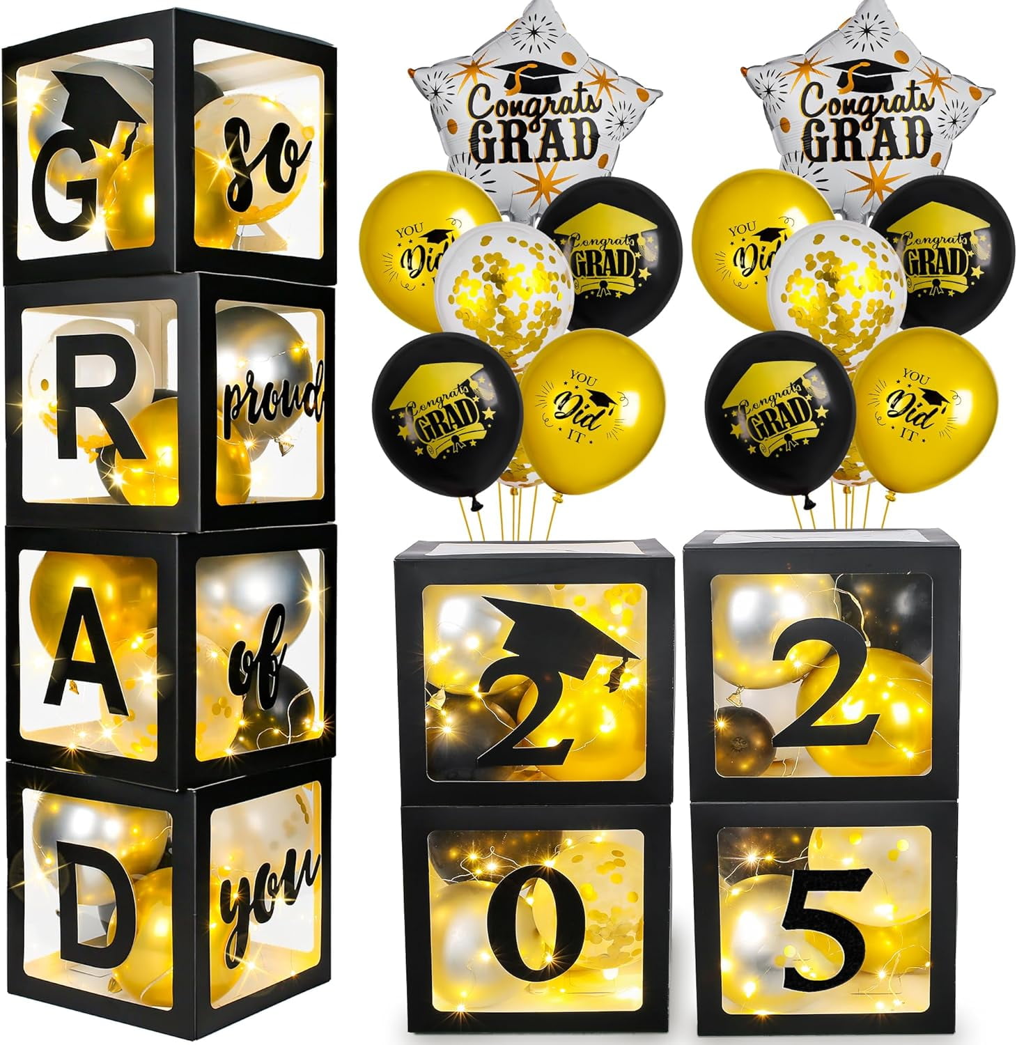 AYGXU Graduation Decorations Class of 2025-Graduation Party Decorations ...