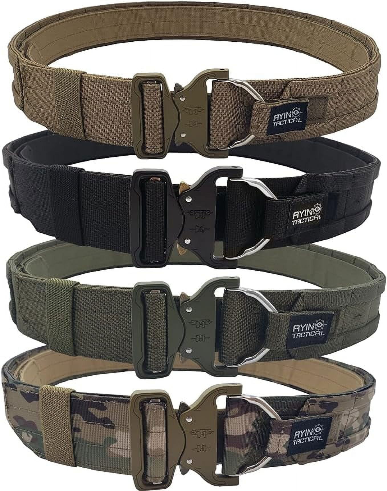 AYIN Outdoor Gun Belt, Quick Detach Buckle, 2 Inch (Multicam Medium ...