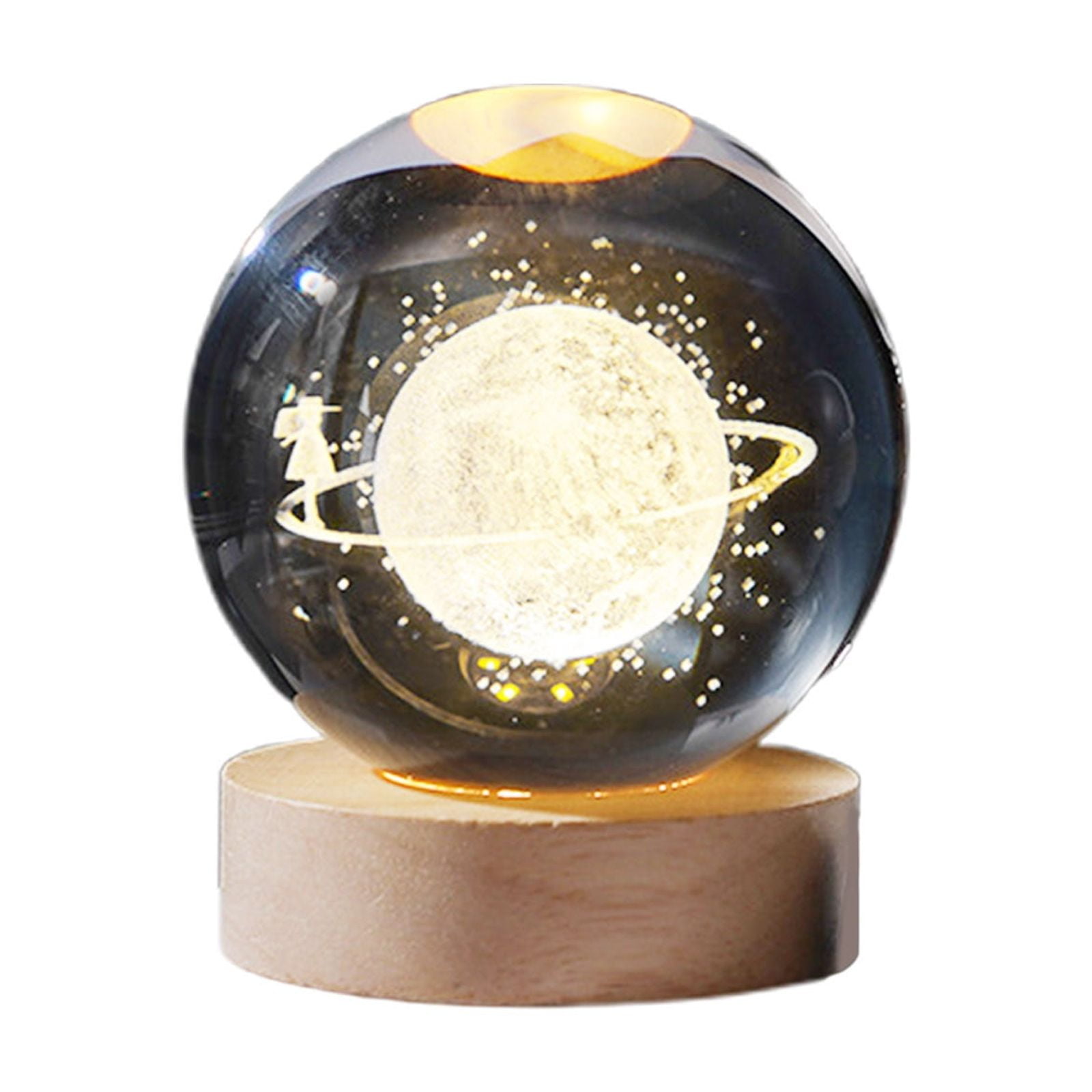 Summercome 3D Solar System Crystal Ball Night Light, Calming Stellar ...