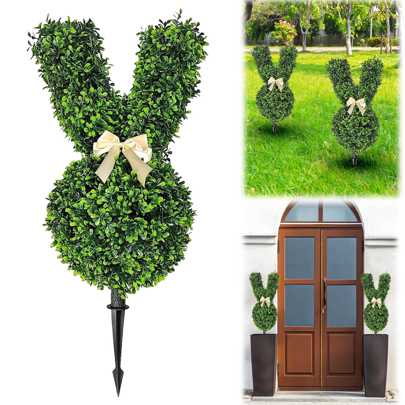 AYKHKYA Bunny Topiary, Artificial Bunny-Shaped Topiary Tree, Bunny ...