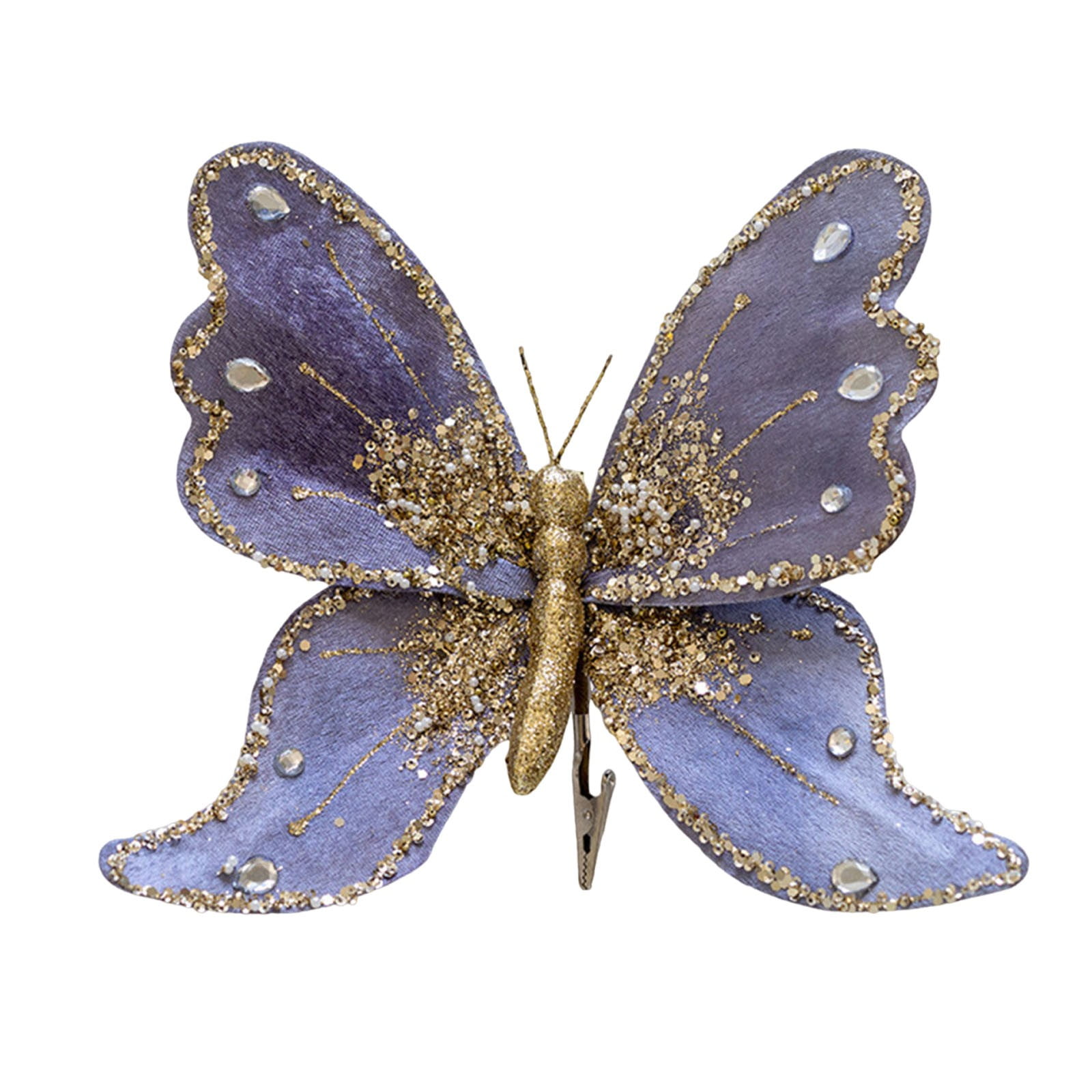 Summercome Christmas Tree Butterfly Ornaments with Clip, Xmas Pendant ...
