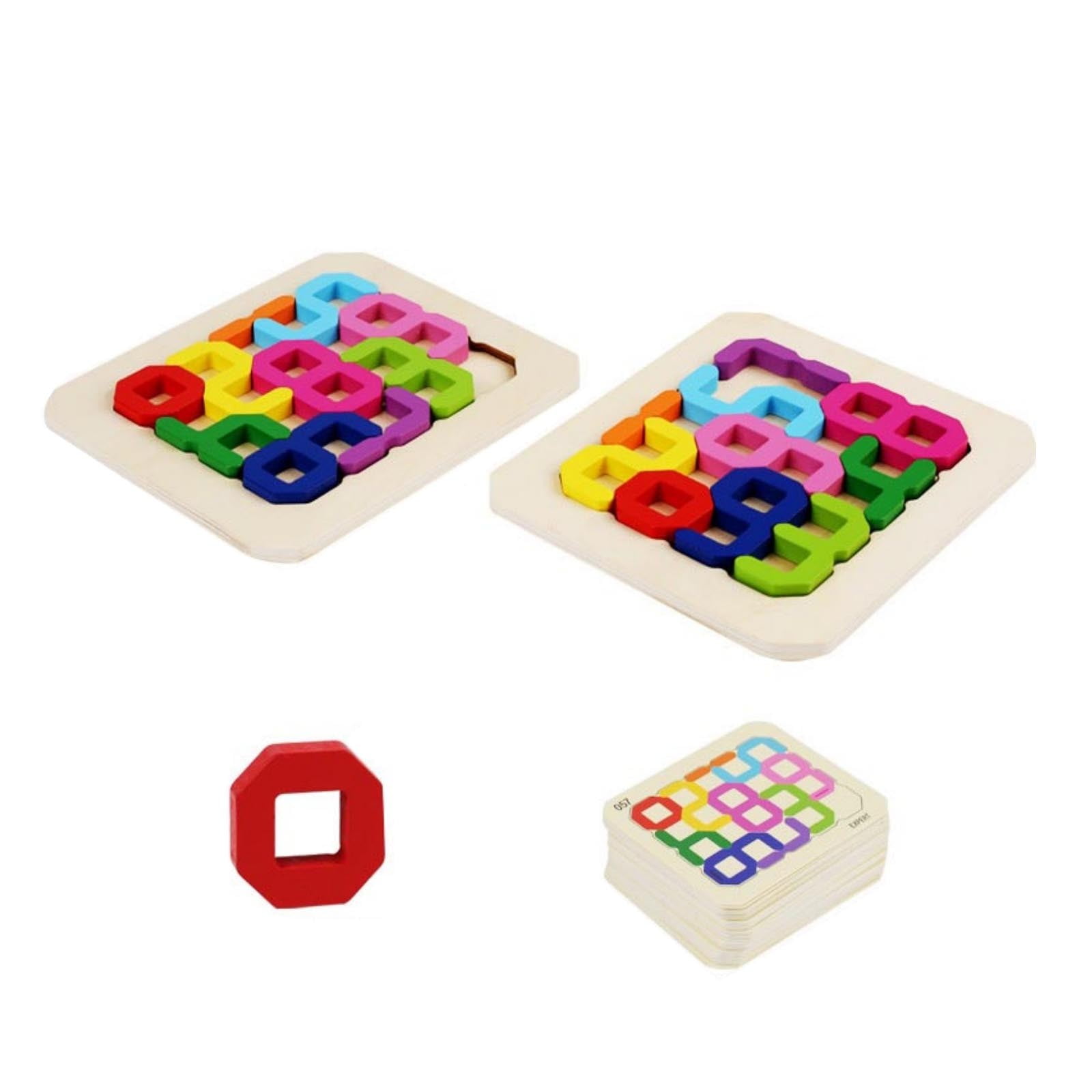 Summercome Friends of Ten Blocks, Wooden Number Building Blocks ...