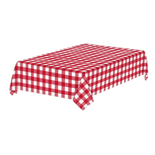AYKHKYA Gingham Tablecloth, Red and White Checkered Tablecloths, 54x108 ...