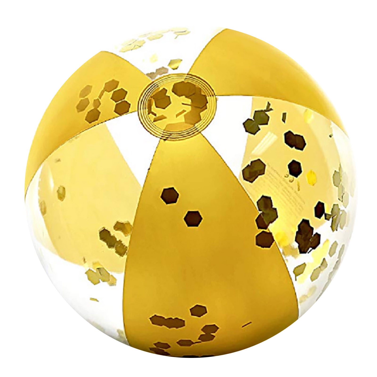 Summercome Inflatable Beach Balls, Elegant Glitter Confetti Premium ...