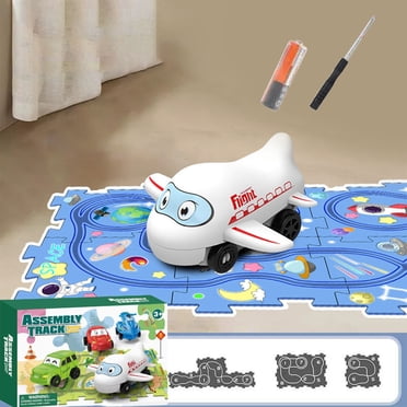 Galaxy Flex-Track 220 Piece Glow Track with Electric LED Light Car ...