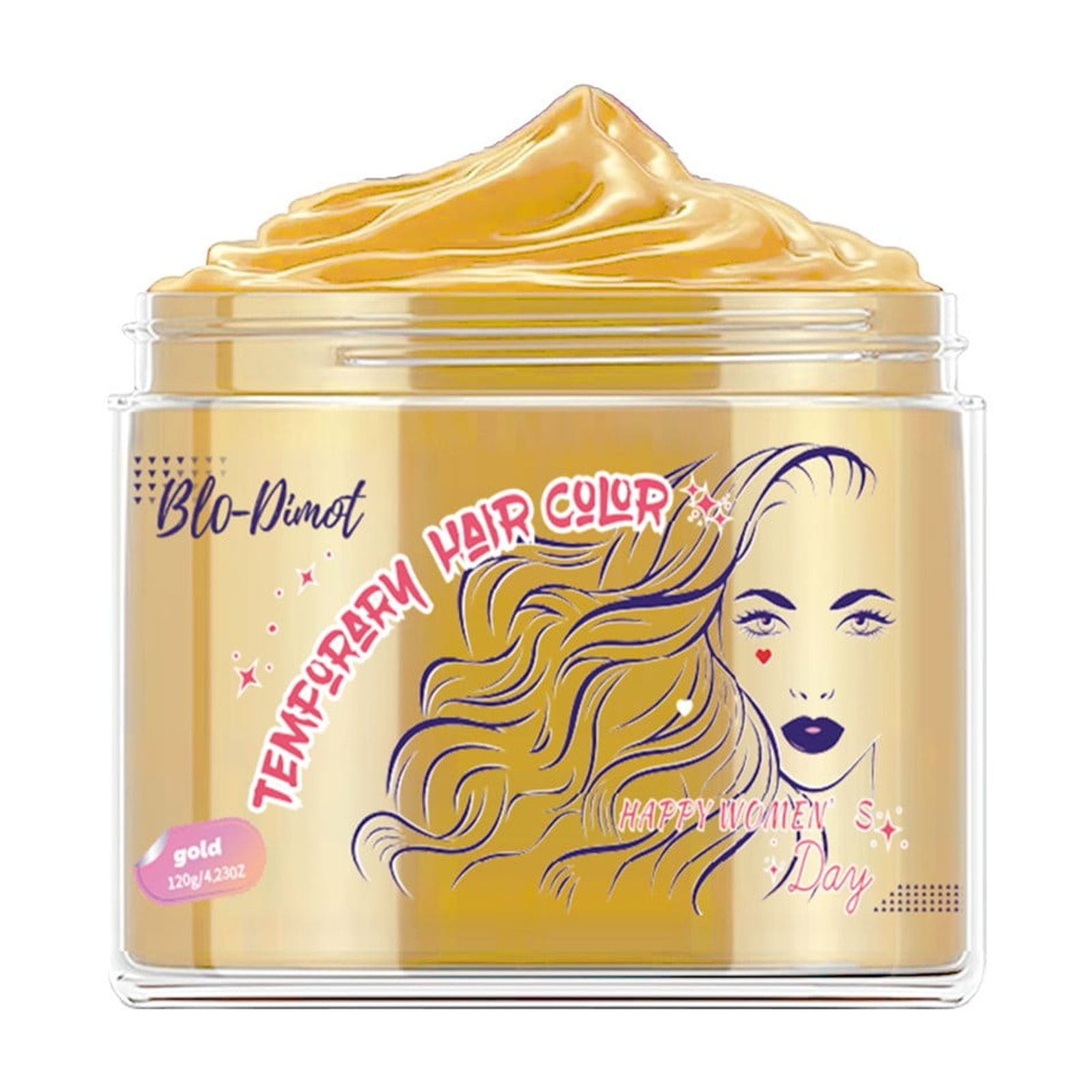 Summercome Temporary Red Hair Color Wax, Women Men Colored Hair Styling ...