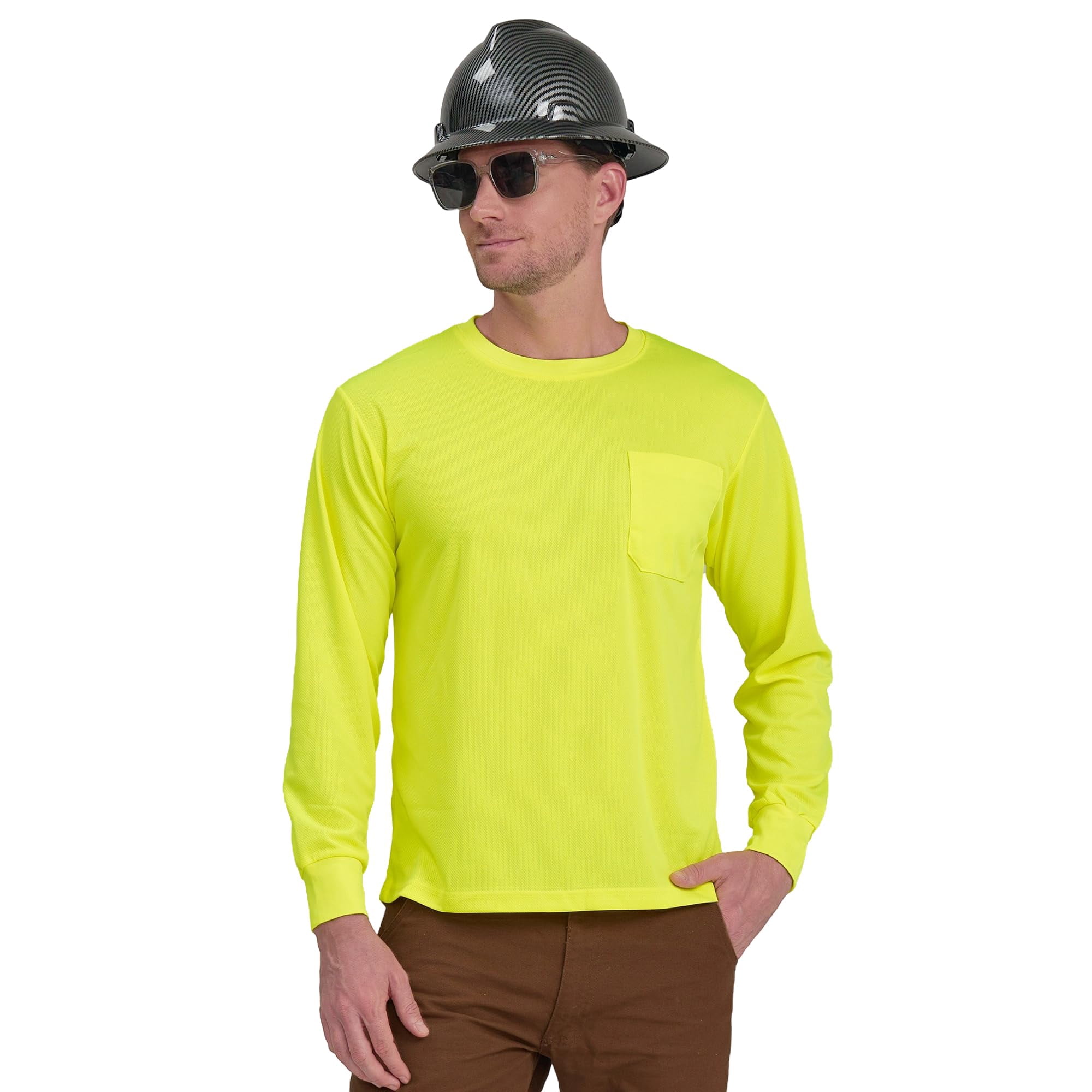 AYKRM 6 color High Visibility reflective safety Shirts for Men Women ...