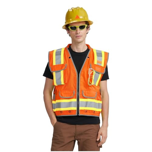 AYKRM Heavy Woven Two Tone Engineer High Vis Reflective work ...