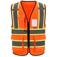 AYKRM Orange High Vis Reflective Safety Vest for Women Men Security ...