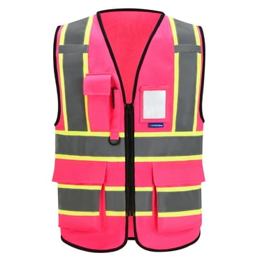 21 colour High visibility viz vest hi vis viz reflective safety vests for men - Walmart.com