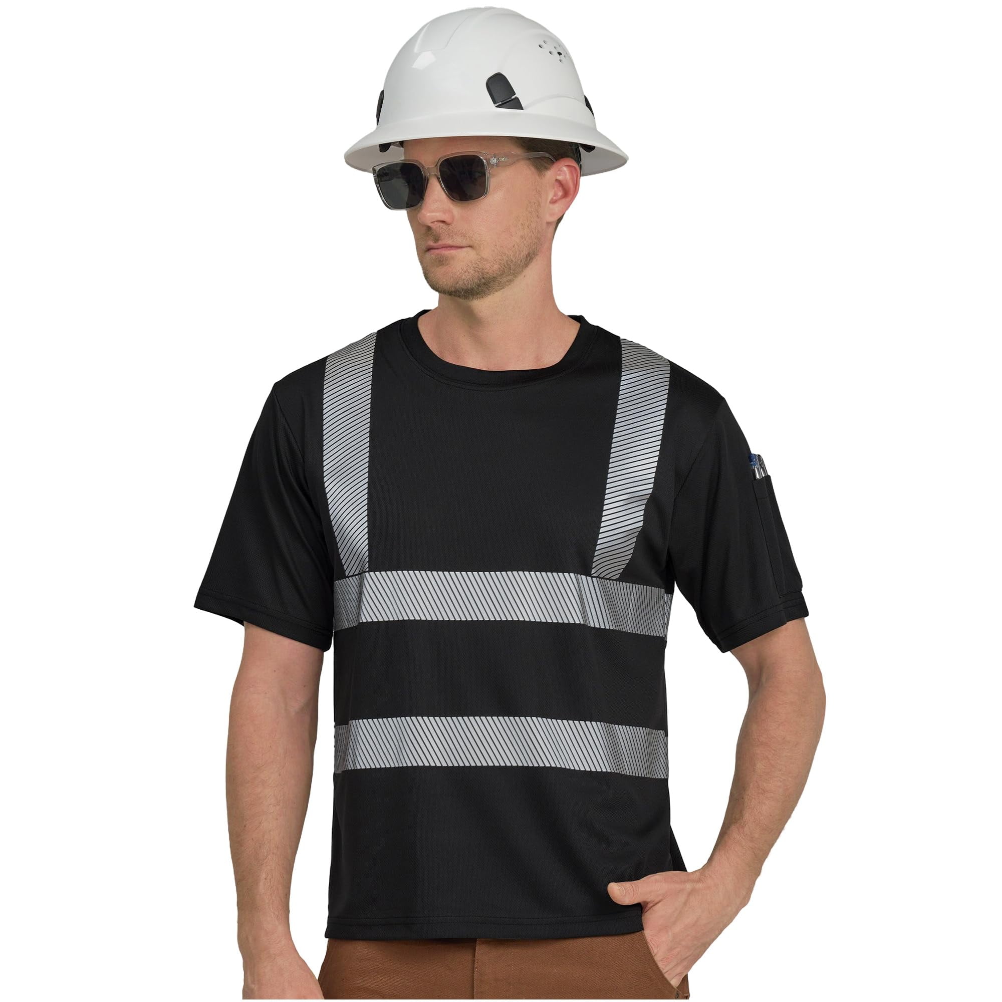 AYKRM Safety High Visibility Construction Work Shirts Class 3 Workwear High Vis Shirt - Walmart.com