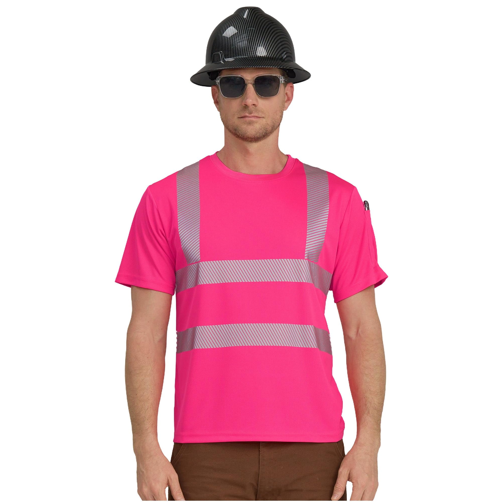 AYKRM Safety High Visibility Construction Work Shirts Class 3 Workwear High Vis Shirt - Walmart.com