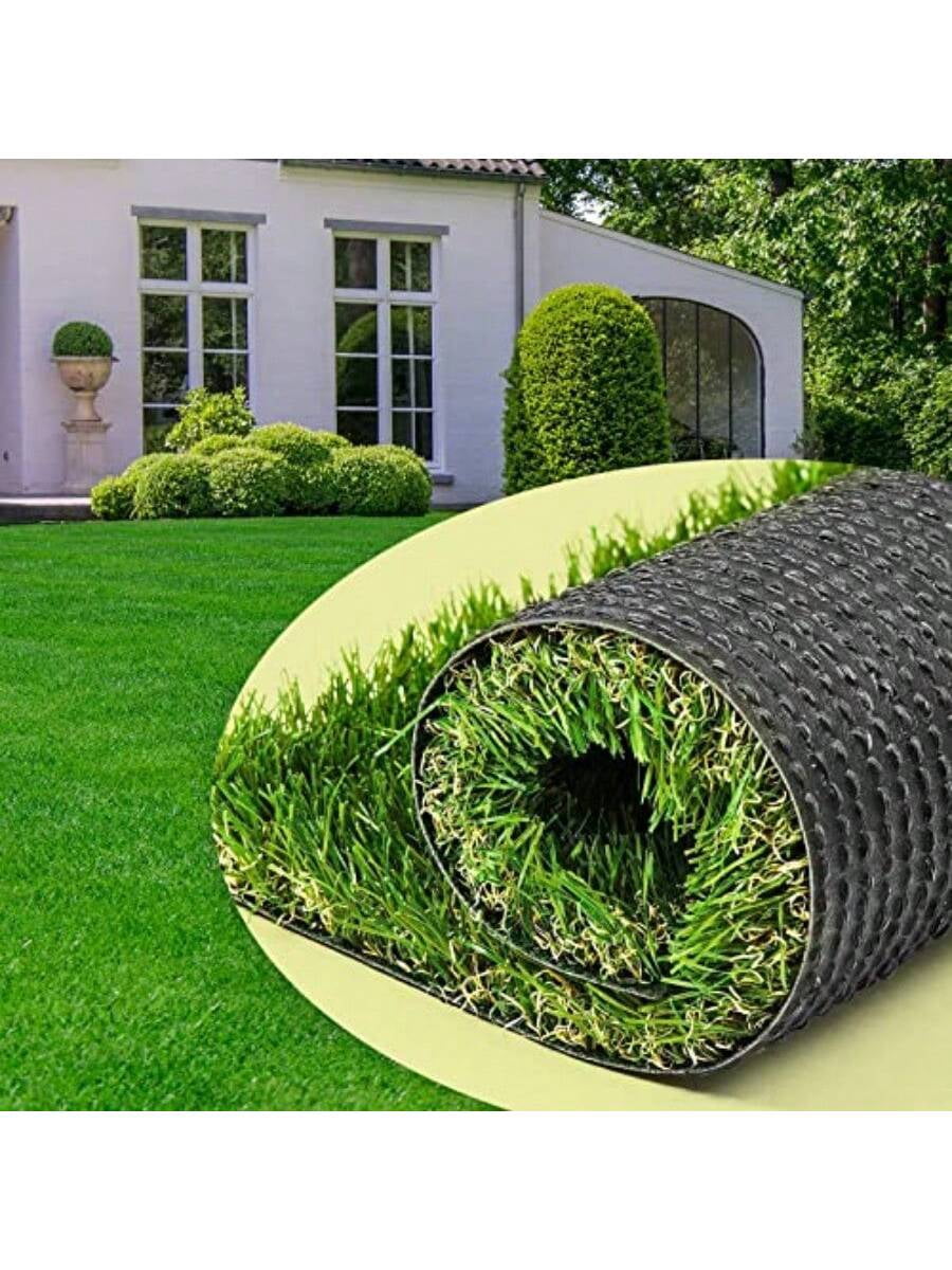 AYOHA Artificial Turf 4' X 6' Realistic Synthetic Grass 1.38 Pile ...