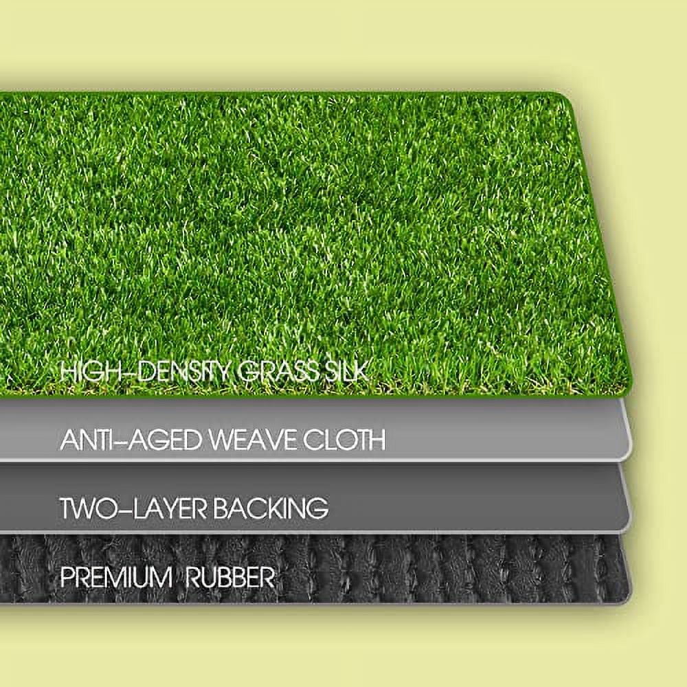 AYOHA Artificial Turf 6' x 7' Realistic Synthetic Grass, 1.38" Pile ...