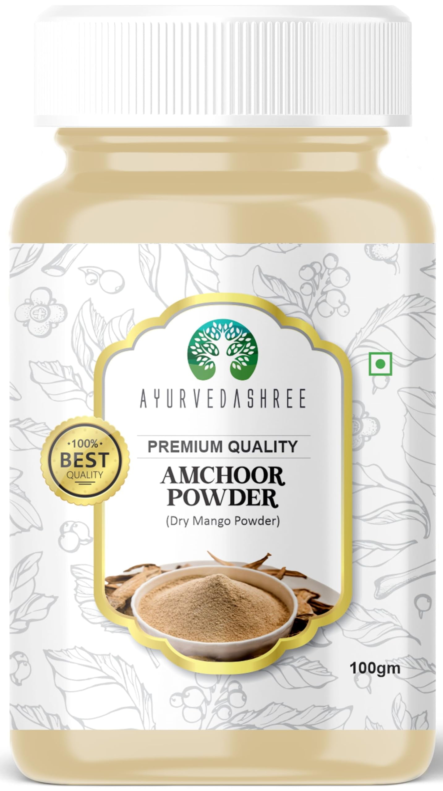 AYURVEDASHREE AMCHOOR POWDER 100g YYF14 All Natural | Salt Free | Vegan ...