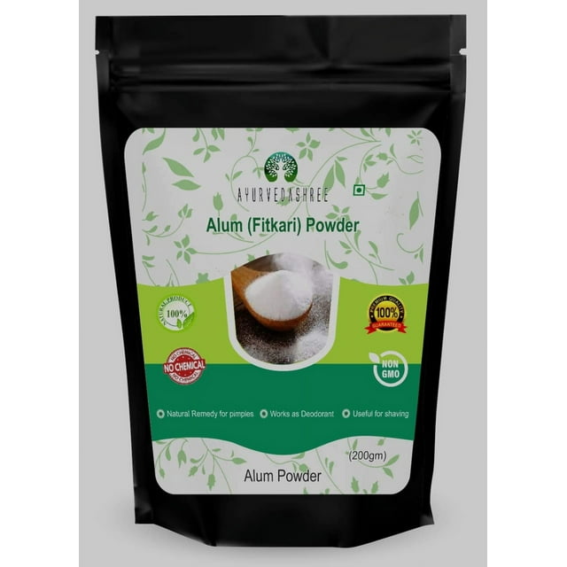 AYURVEDASHREE Alum PowderUMRT 200 Gm | Food Grade | Granulated Powdered ...