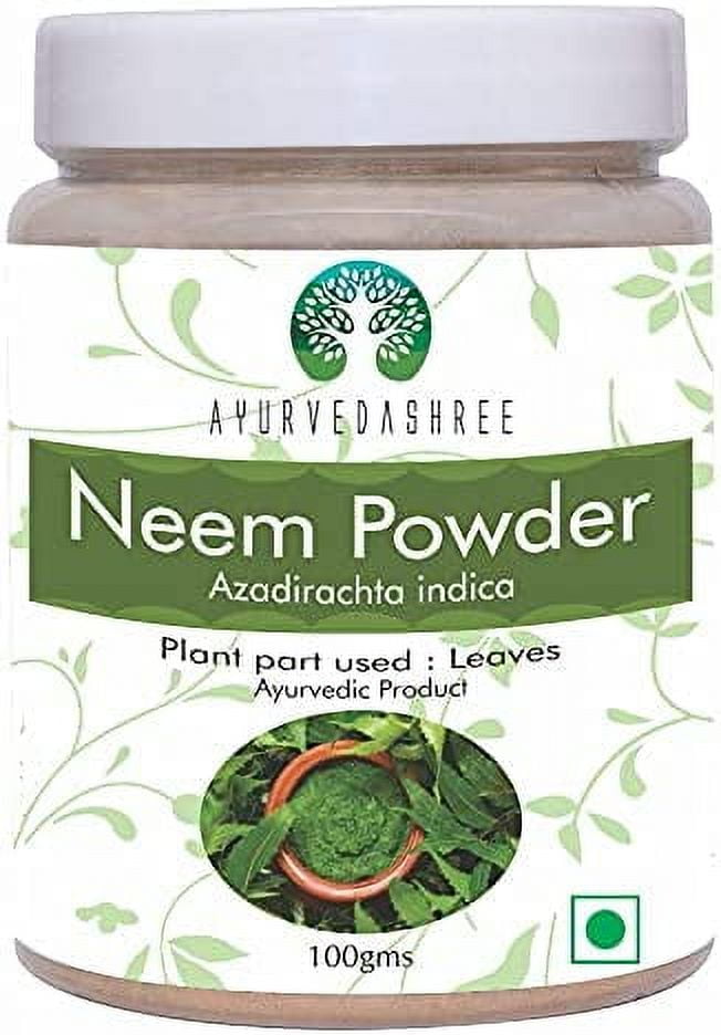 AYURVEDASHREE Neem Leaf Powder 100 Gm - Azadirachta Indica, Wild ...