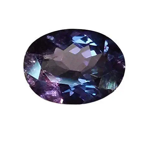 AYUSH GEMS Attractive 10.25 Carat Purple Colour Alexander Stone Oval ...