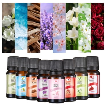 EUQEE Essential Oils Gift Set - 6PCS Floral Fragrance for Diffuser ...
