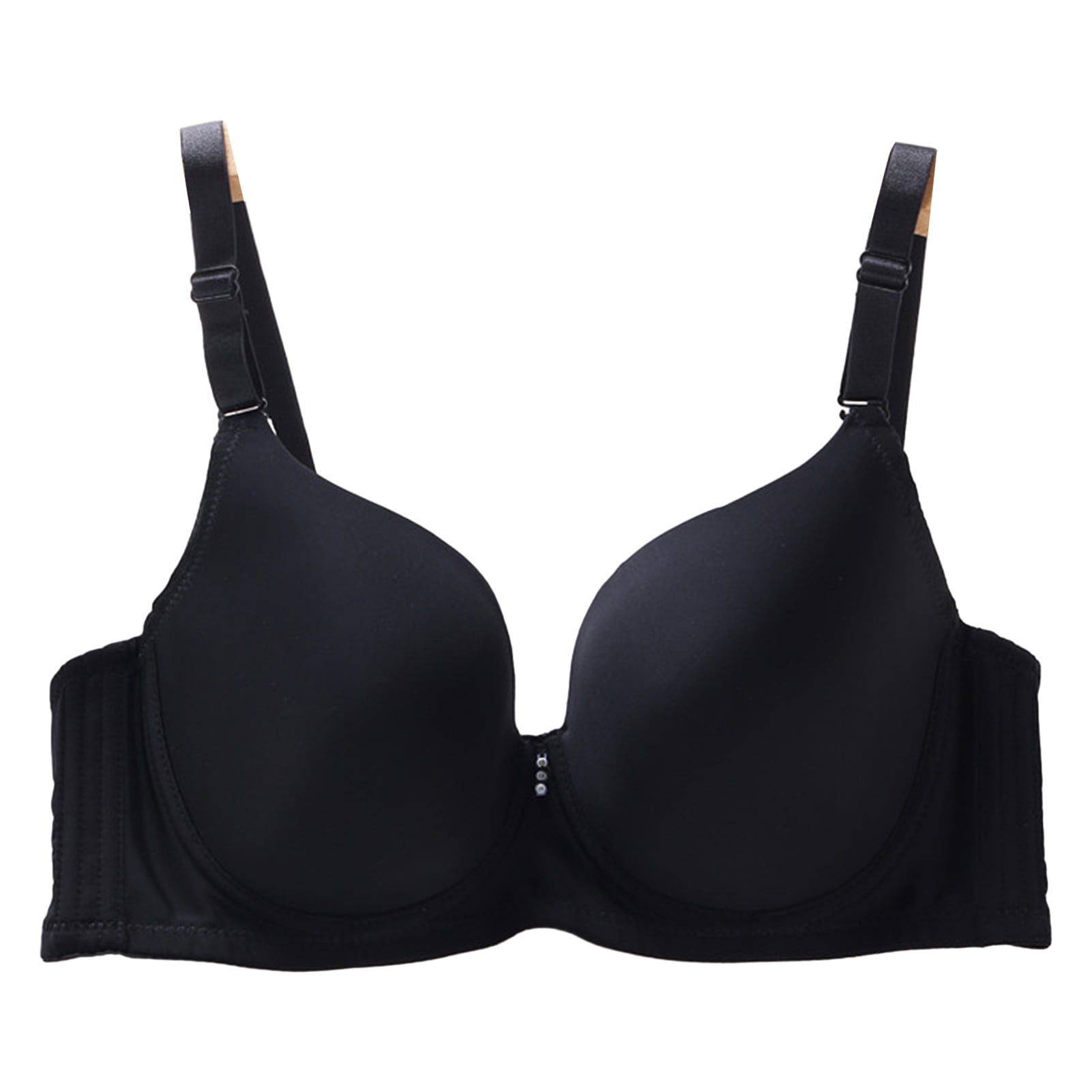 AYYUFE 1PC Women Bra Adjustable Shoulder Straps Push Up Thin Breast ...