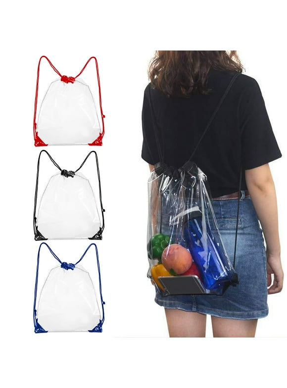 Clear Drawstring Bag