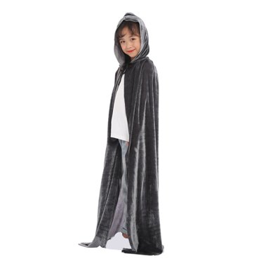 Zando Red Cloak with Hood Kids Hooded Cloak Cape Velvet Cloak Cape with ...