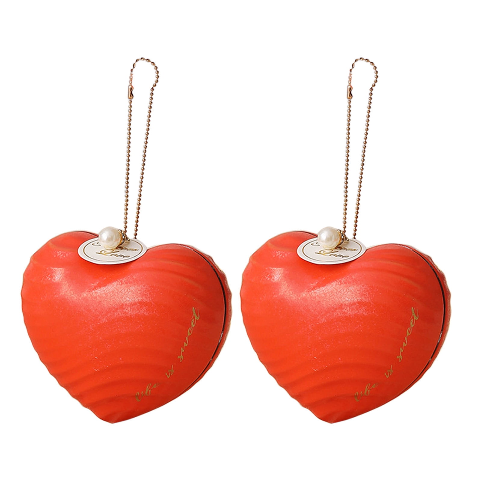 AYktou 2 Pcs Heart Shape Iron Candy Boxes, Portable Bag Hanging Pendant ...