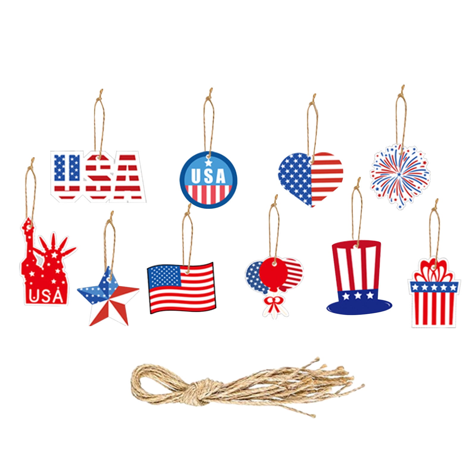 AYktou 4th of July Decorations-Independence Day Red White and Blue ...