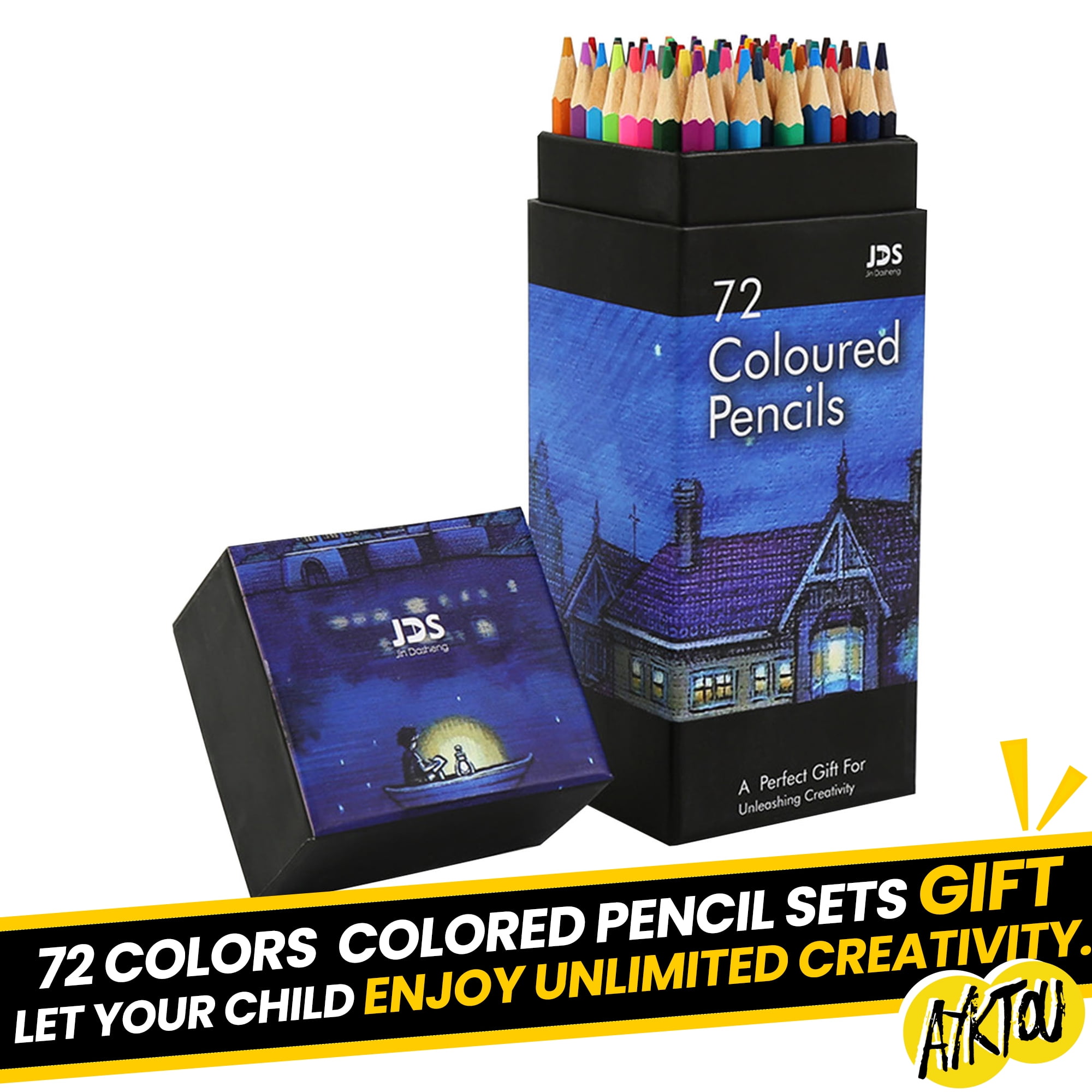 AYktou 72PCS Colored Pencils-Back to School Supplies Kids Color Pencils ...