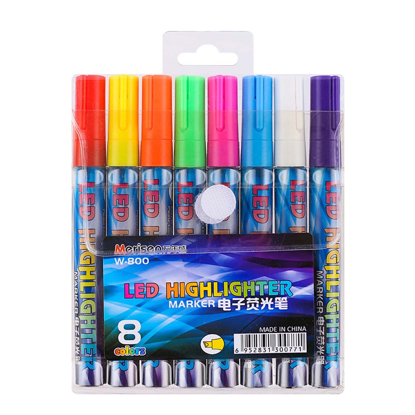 AYktou 8 Color Highlighters Color Fluorescent Neon Pens LED Electronic ...