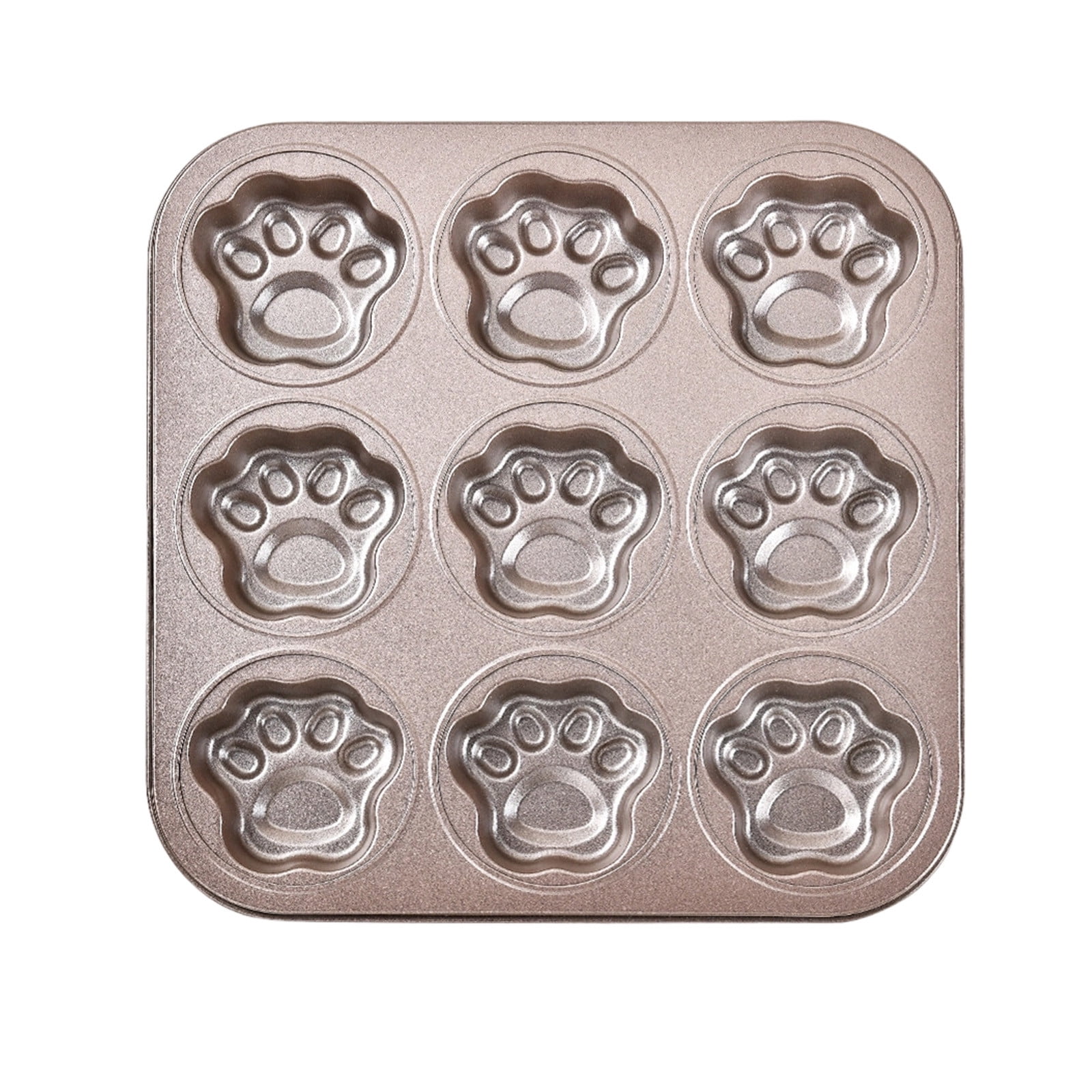 AYktou 9-Compartments Baking Pans, Carbon Steel Non-Stick Stackable ...