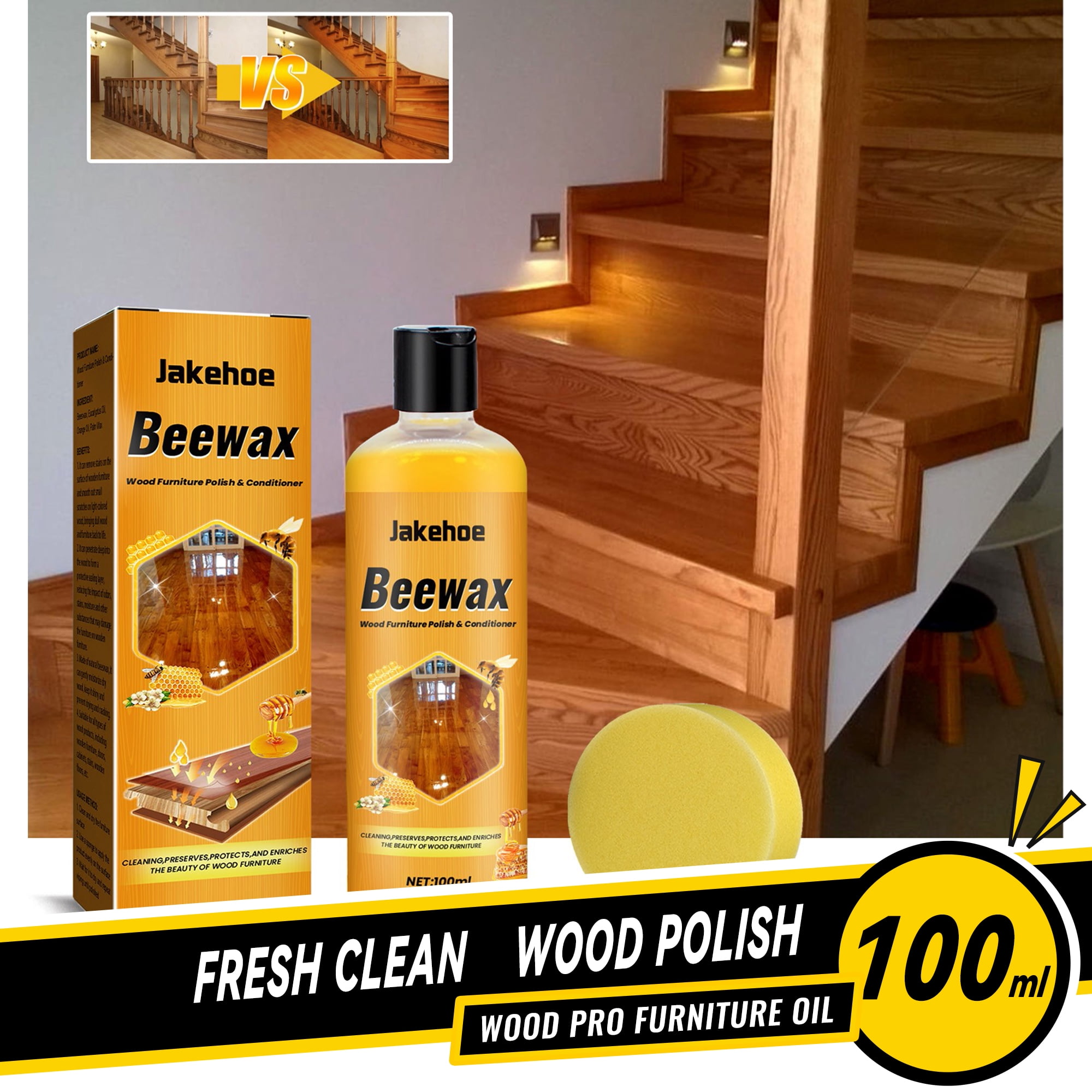 AYktou Beeswax Spray Furniture Polish Wood Polish and Conditioner ...