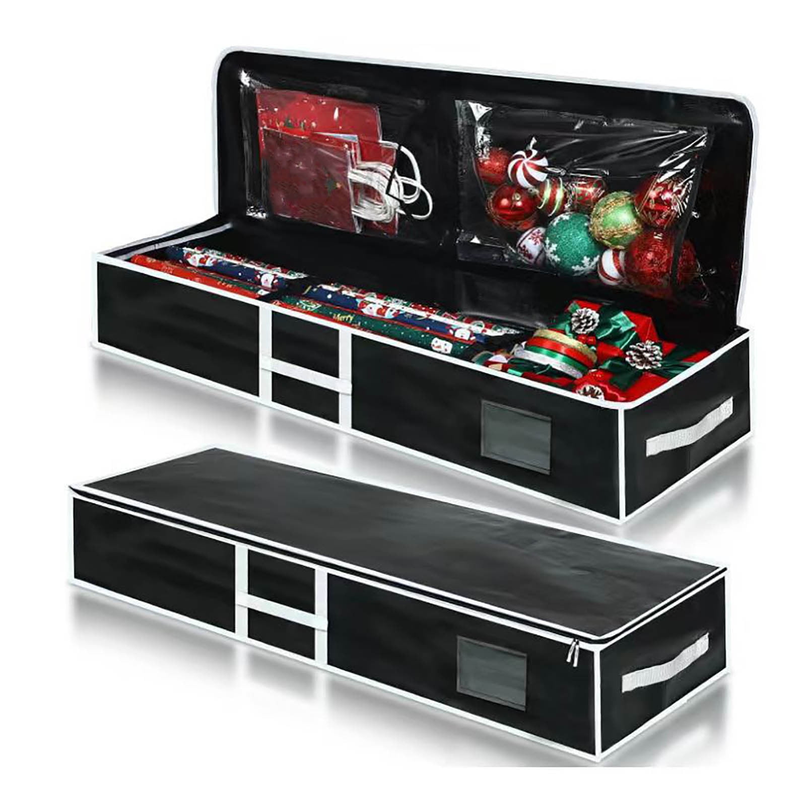 AYktou Christmas Tree Bags, 41×14×6 Inch Wrapping Paper Organizer ...