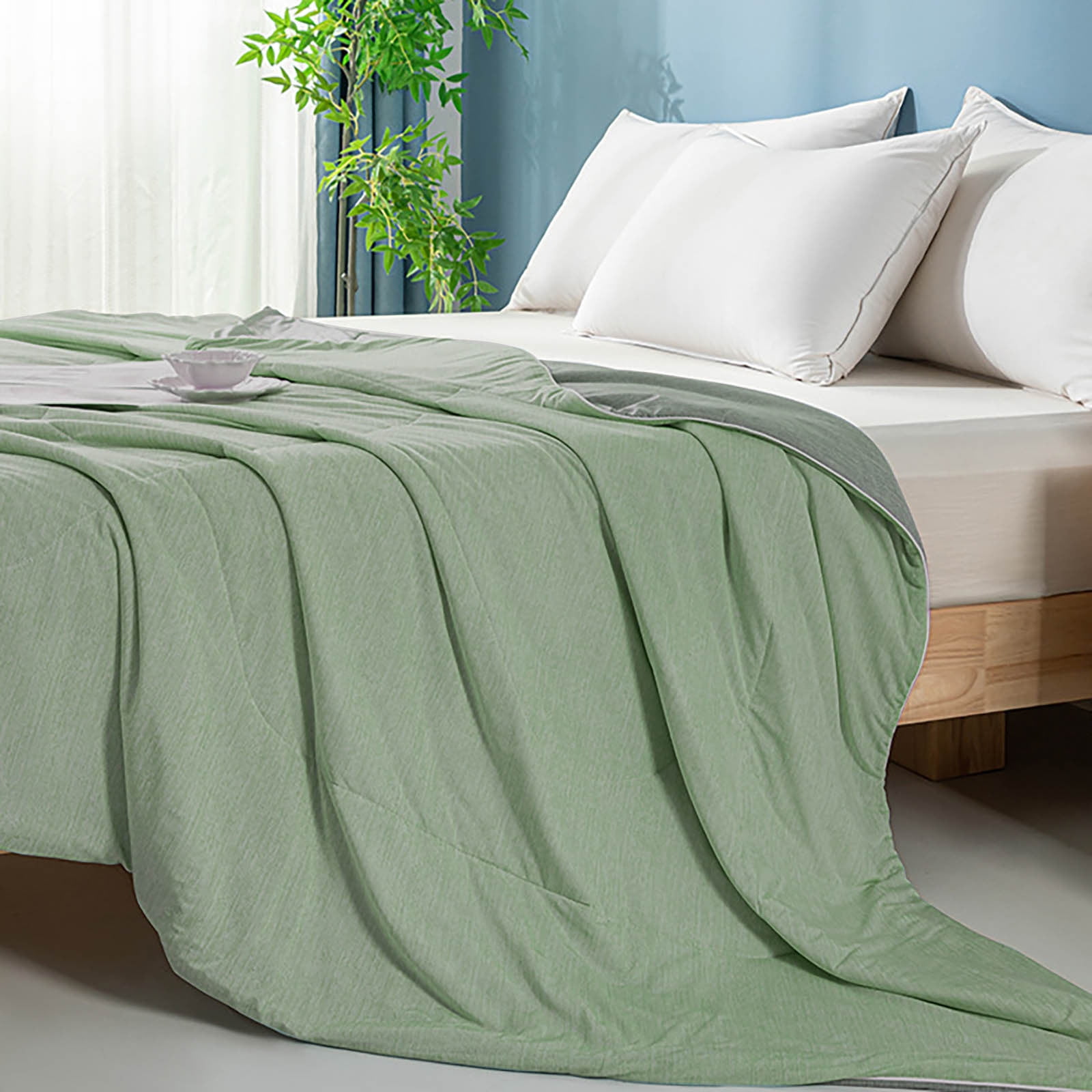 AYktou Cooling Blanket,Cooling Comforter,Machine Washable Lightweight ...