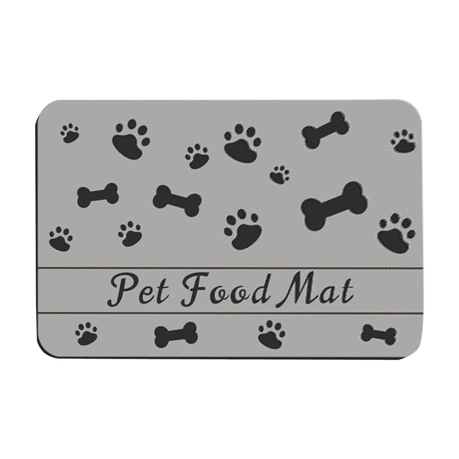 AYktou Dog Food Mat 15.75x23.62 inch Pet Feeding Mat for Food and Water ...