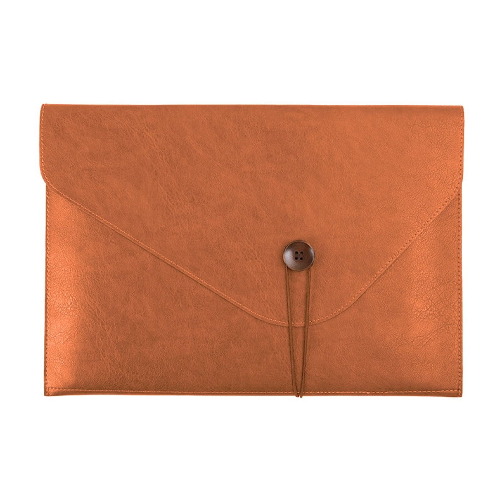 AYktou Expanding PU Leather File Folder A4 Size Envelopes with 3 ...
