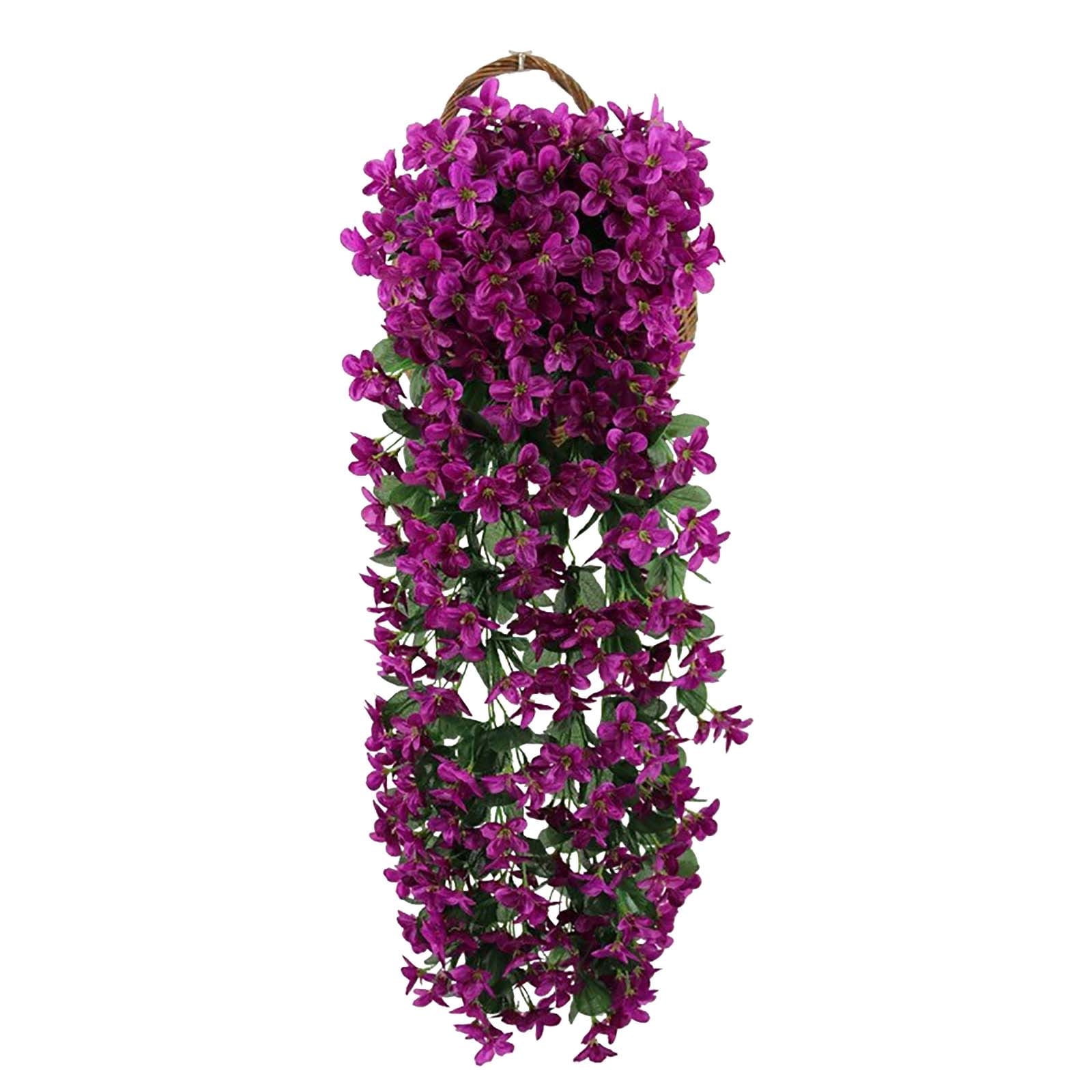 AYktou Fake Plants-Artificial Flowers,Hanging Planters for Indoor ...
