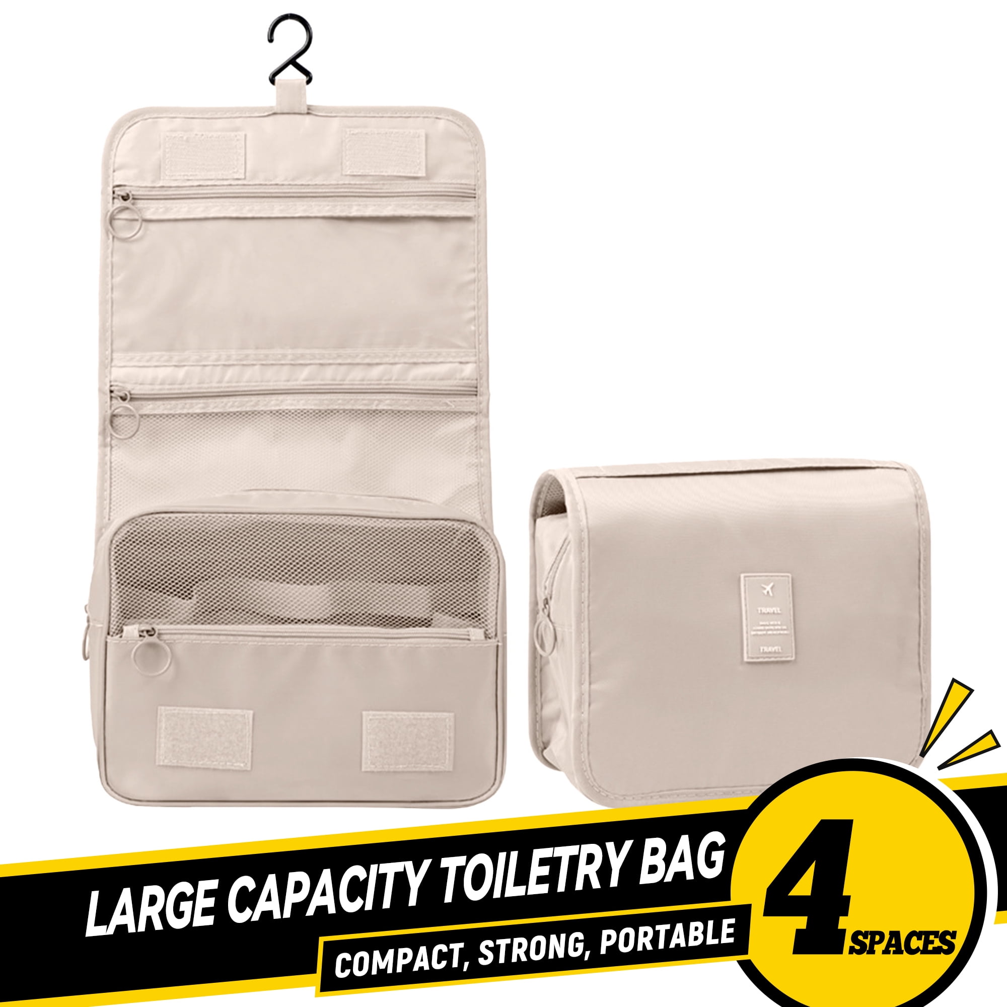 AYktou Hanging Travel Toiletry Bag Expandable Compartments Toiletry Bag ...
